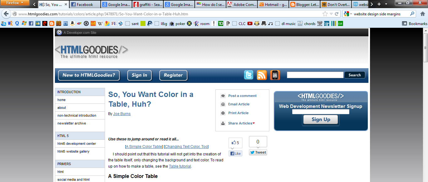 Website design – page margins in HTML – PaulJonesBlog.com