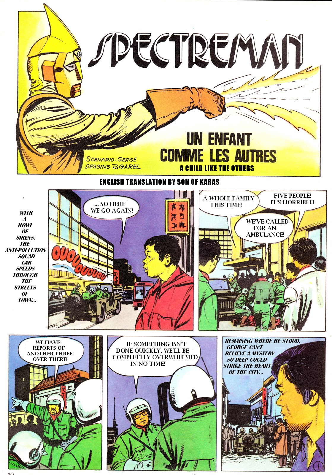 Gaping Head Wound Playhouse: Spectreman Comics (French to English ...