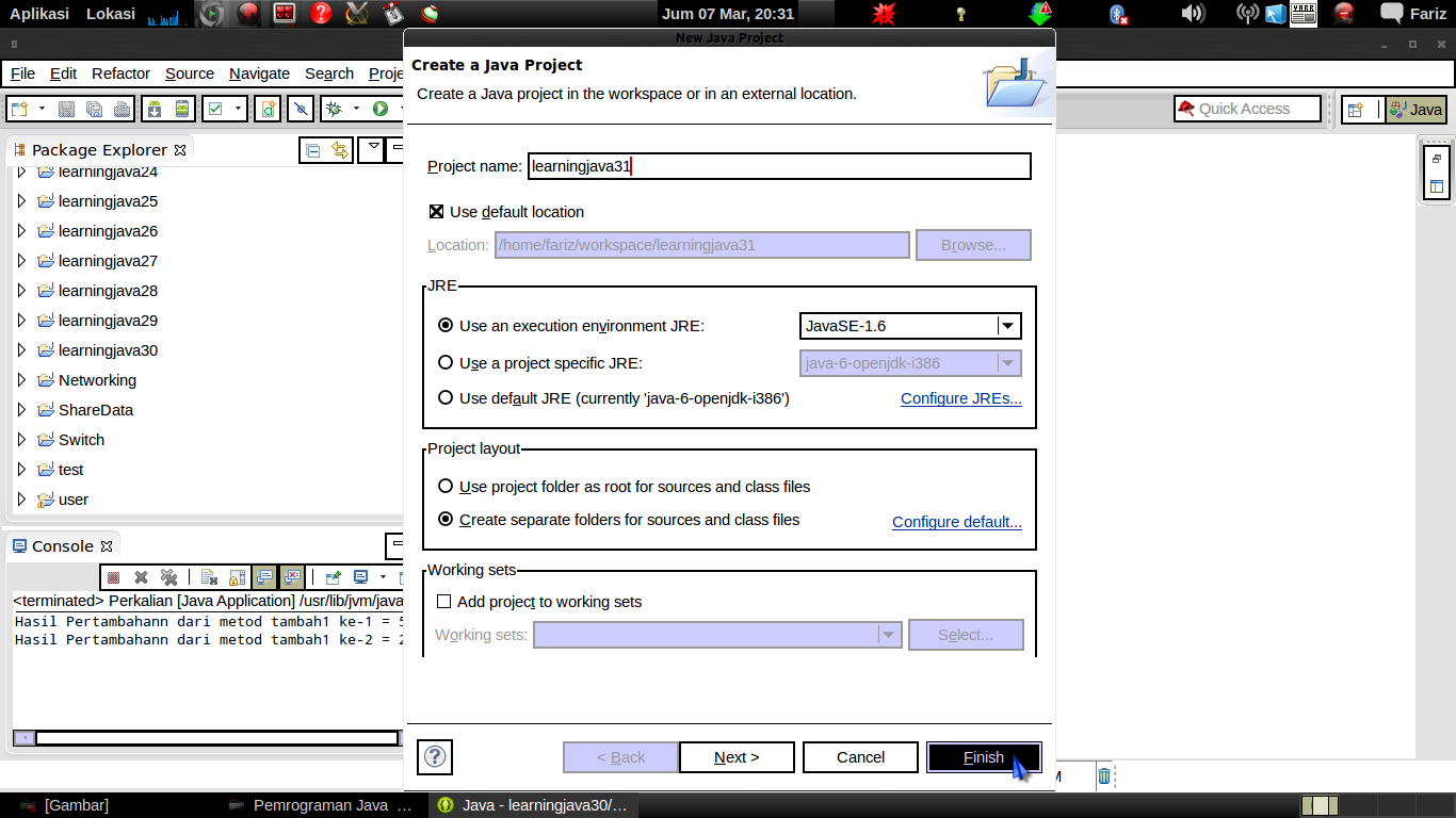 Indahnya berbagi ^_^: Pemrograman Java : Fungsi dan Prosedur Pada Pemrograman Java