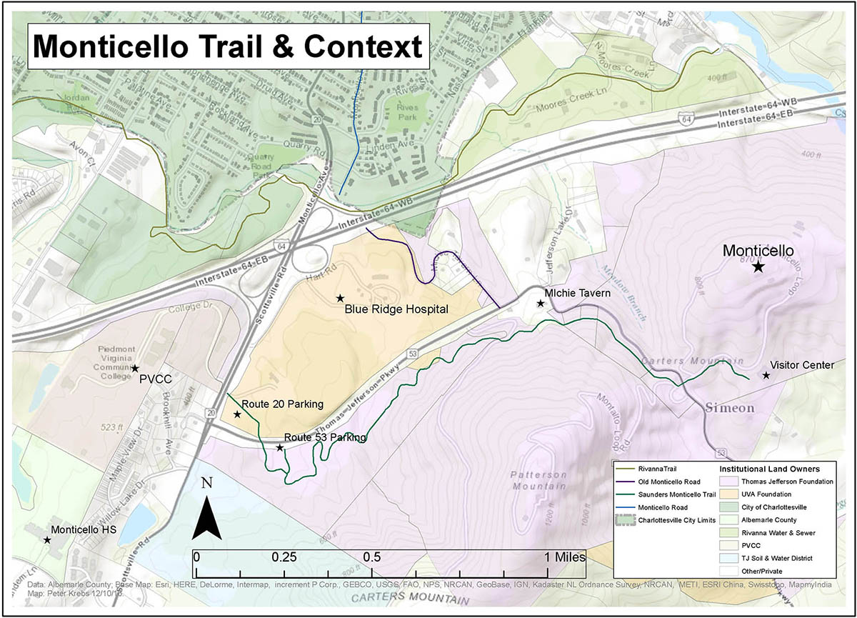 Monticello Virginia Map