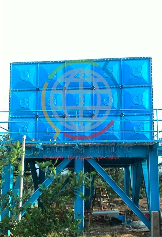 Tangki Panel Fiberglass FRP Tank Harga Jual