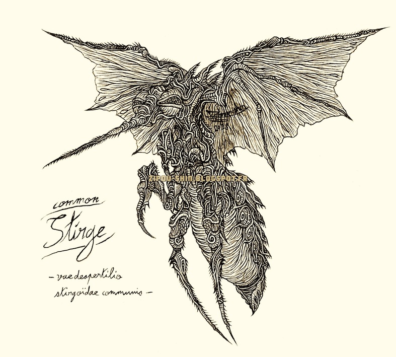 Zipou-shin: Dungeons & Dragons : creatures fanart N° 11 - Stirge