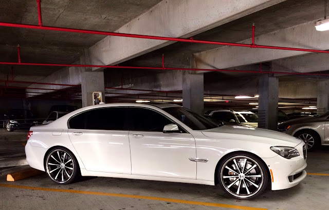 BMW 750il on Custom Rims | Exotic Cars on the Streets of Miami