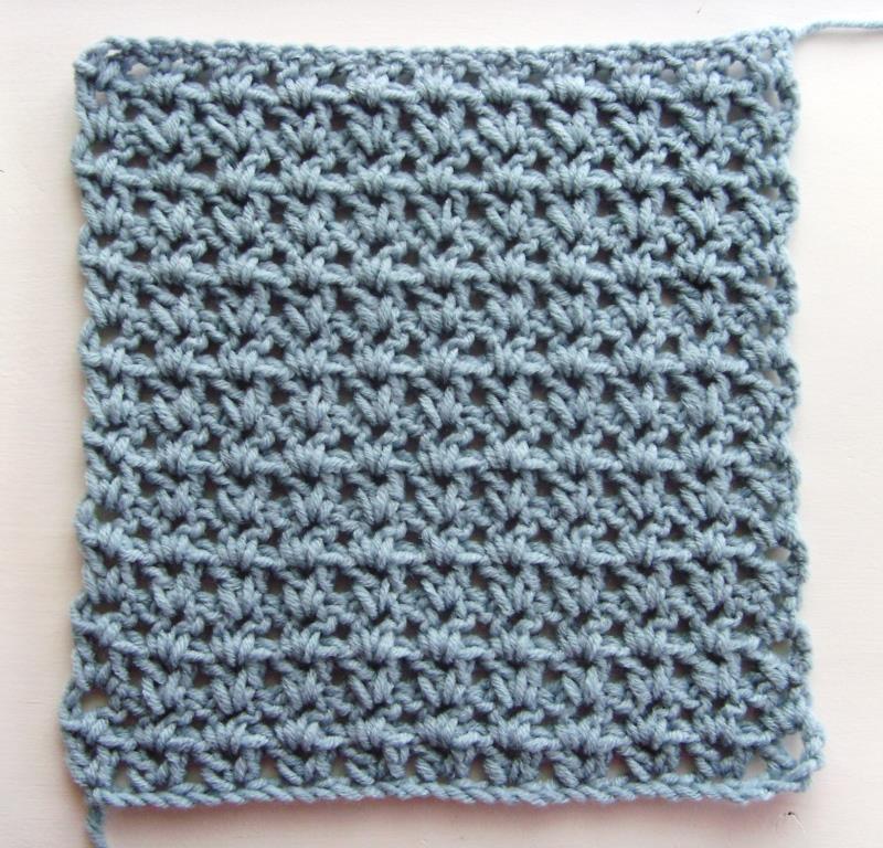 Hekel Idees: Hekelsteek Kombinasies: Die "V" Steek.