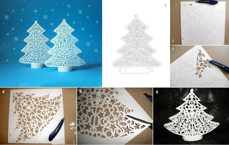 BRAD din hartie de ornat - gradinita :: Fise de lucru - gradinita si scoala