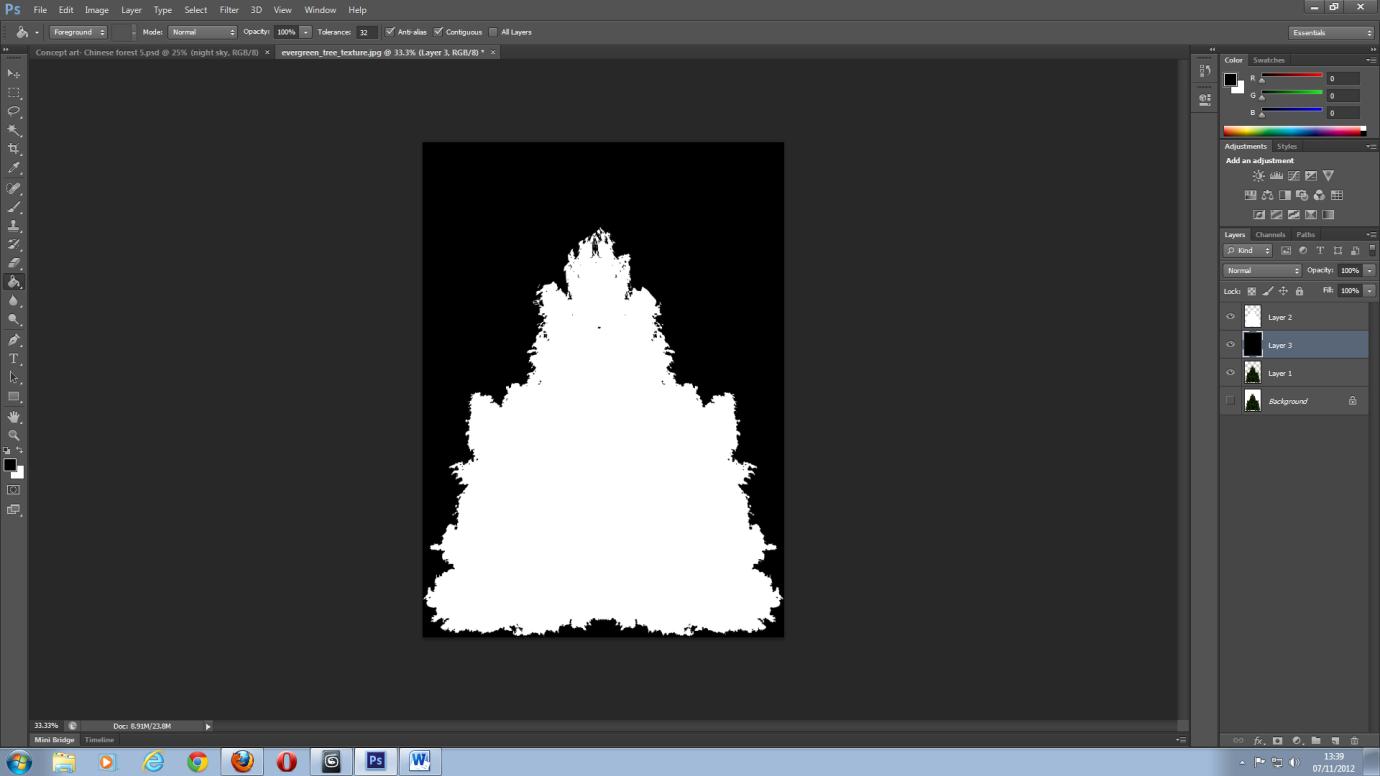Design For Games FD- 3D Modelling: Tree- Using an Opacity Map