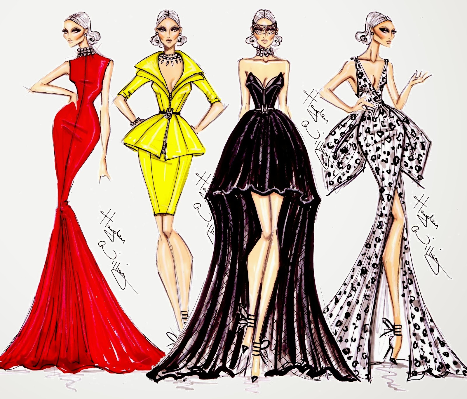 The Sweet Bubble Life.: Mijn favoriete mode schetsen