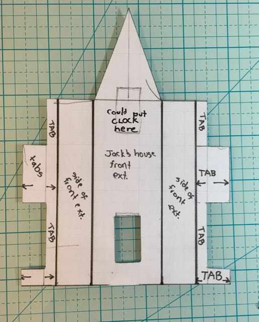 Make Your Own Original Putz House - Part 1 - Paper Glitter Glue