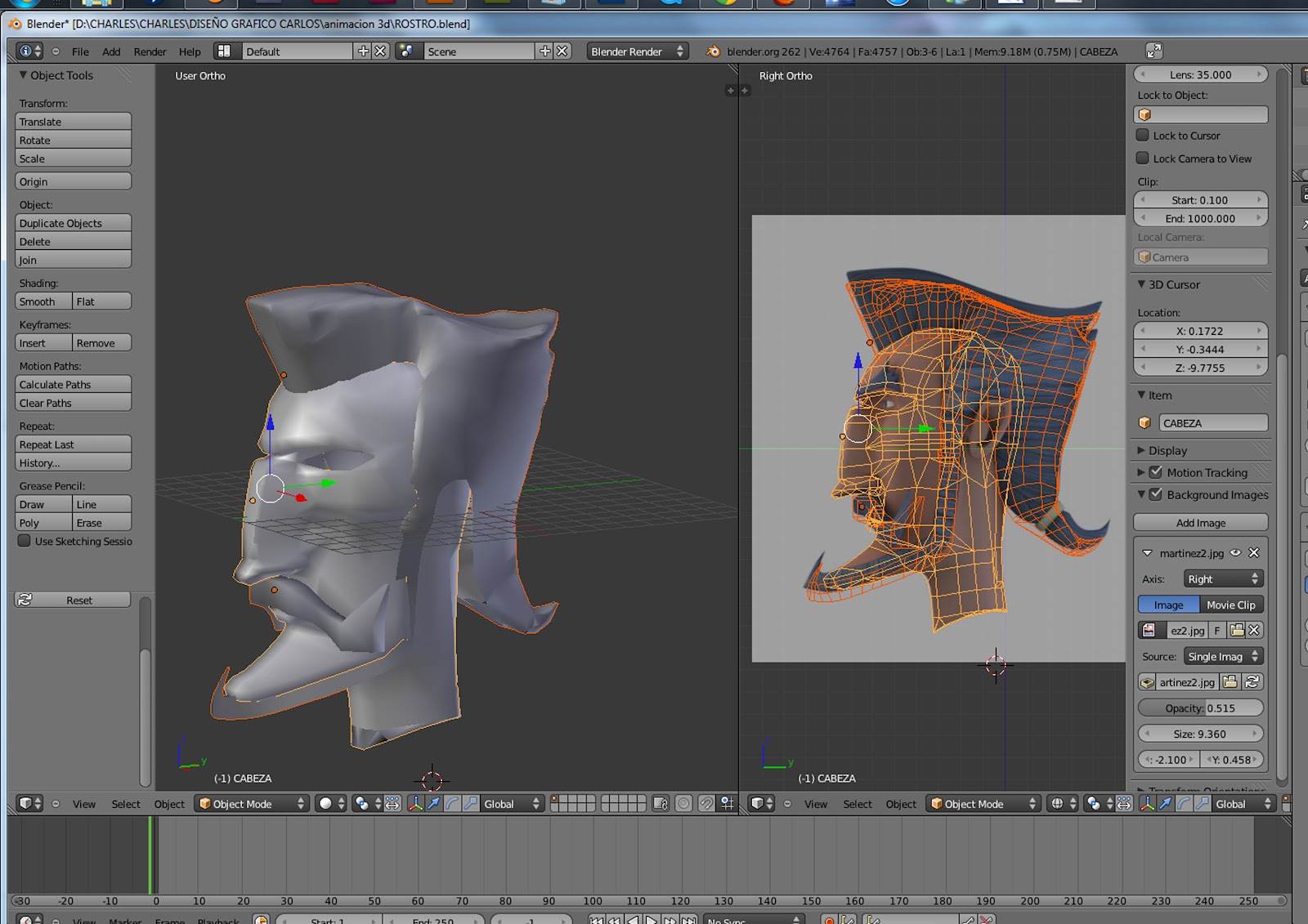 Carlos Rosales Diseño & Multimedia: Modelado - 3d - Blender