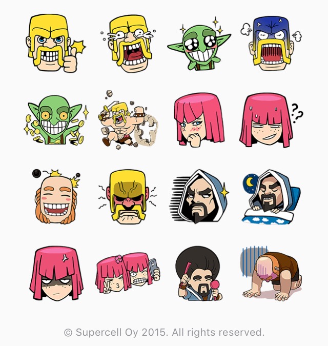 LINE Stickers Community: Free-Clash of Clans sticker