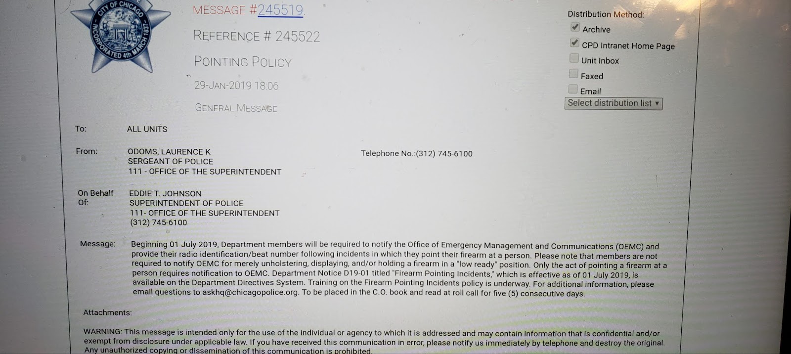 Second City Cop: Not Going to End Well