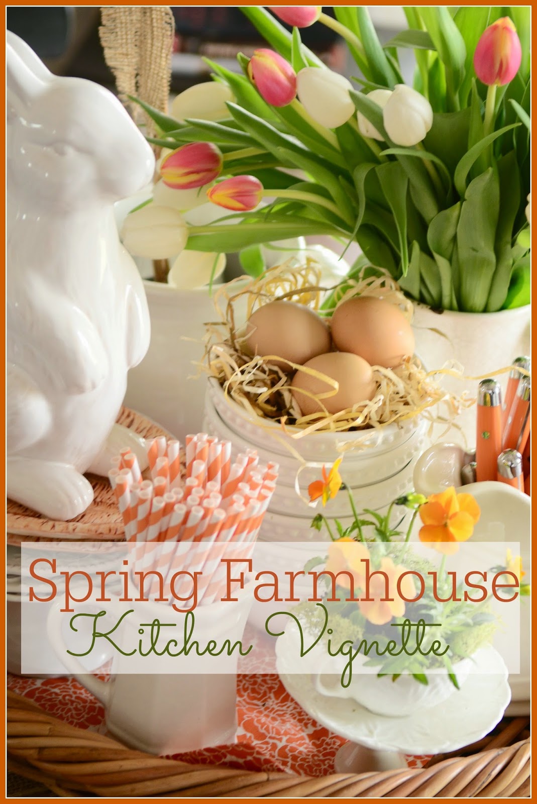 SPRING FARMHOUSE KITCHEN VIGNETTE - Interior Design Ideas for Your ...