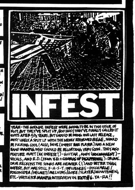 DEDICATED TO SOCIETY. Infest Discography.: Flyers Updated.