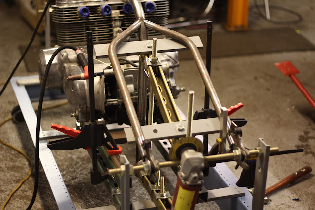 Old-STF Cycle: Hardtail Honda cb750 frame one of