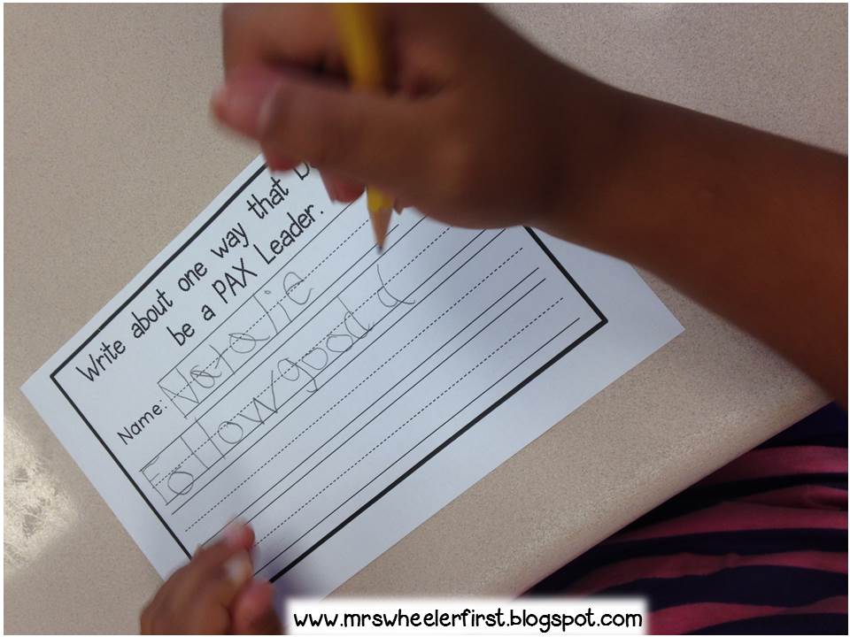 Mrs. Wheeler's First Grade Tidbits: First Day in 1st Grade!