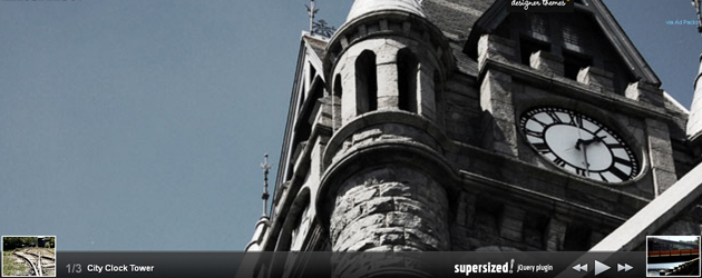 100+ jQuery Slider Example: Supersized 3.0 – Full Screen Background & Slideshow jQuery Plugin