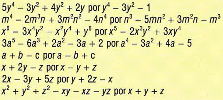 Matemáticas: Ejercicios de Multiplicación Algebráica
