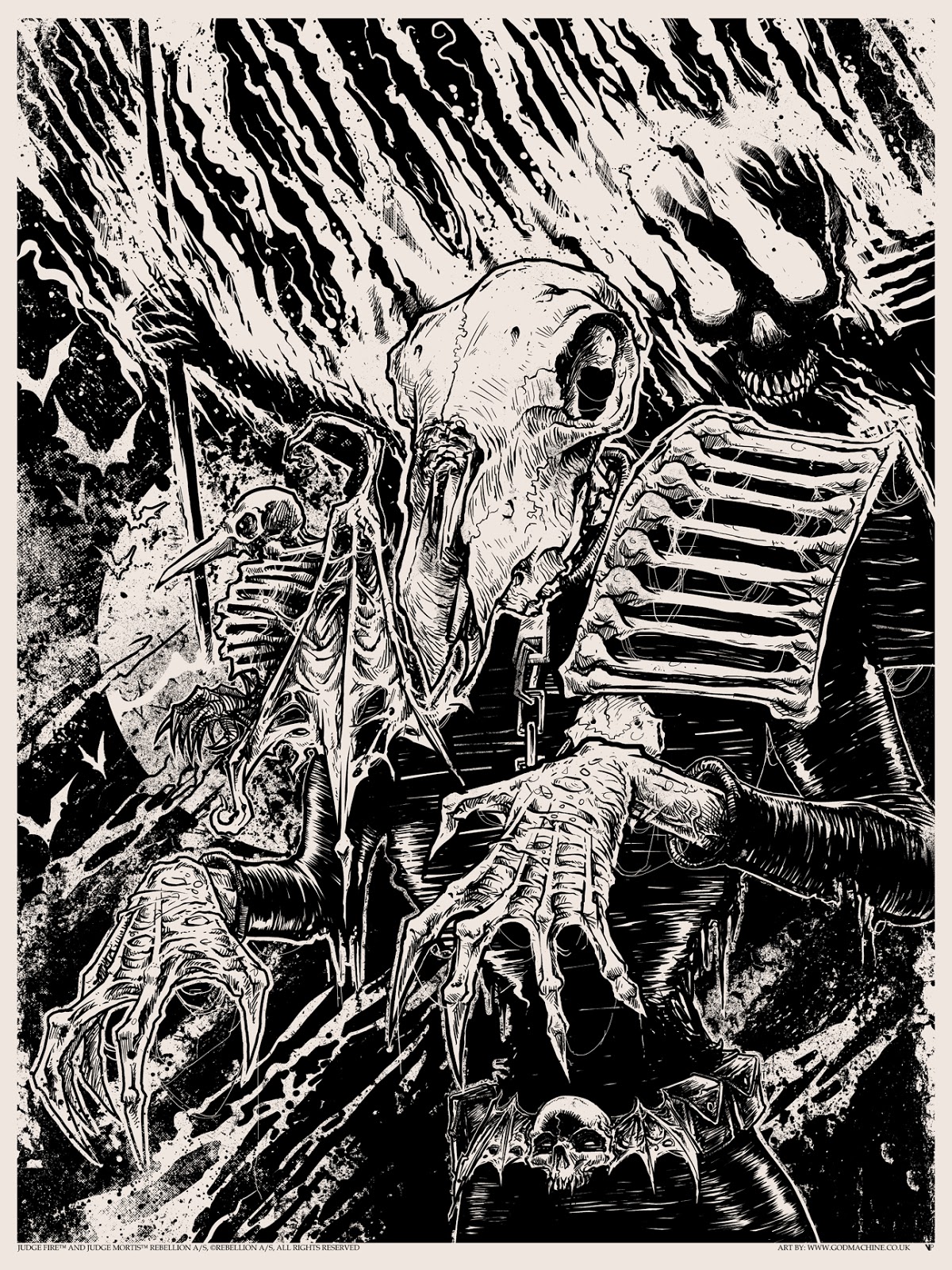 INSIDE THE ROCK POSTER FRAME BLOG: Godmachine The Dark Judges & Nemesis ...