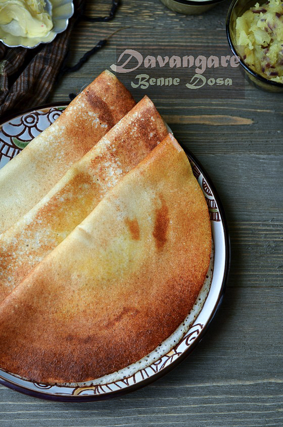 yummy everyday meal: Davangere Benne Dose /Butter Dosa/Vennai Dosai