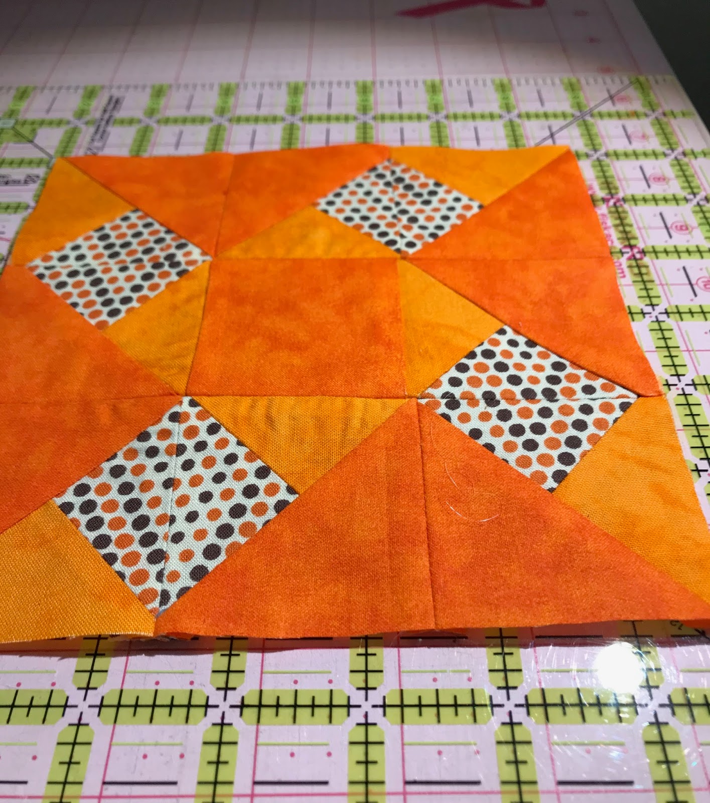 April Color Challenge Block - Orange