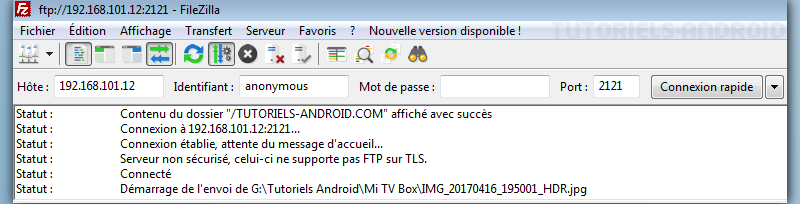 [FTP] Gérer vos fichiers sur Android via WiFi avec FileZilla - Tutoriels-Android