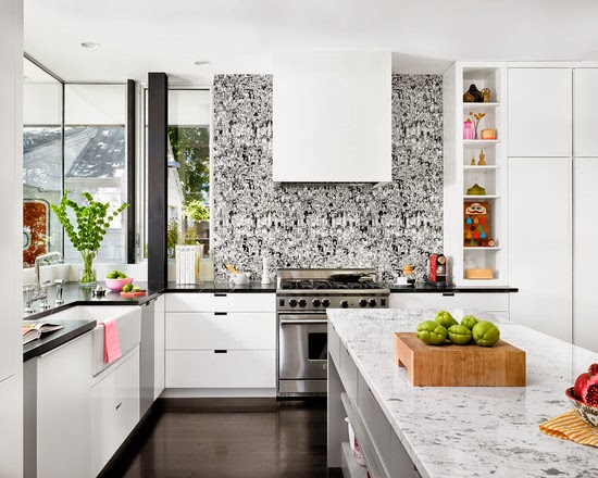 Contoh Desain Dapur dengan Wallpaper ~ Desain Rumah Luar Negeri