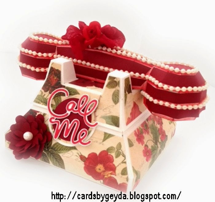 Paper Craft Creations: Call Me Later Fancy 3D Phone Box
