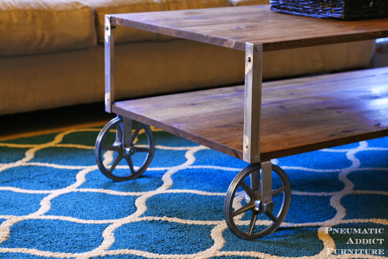 EASY Industrial Coffee Table (No Welding!) | Pneumatic Addict