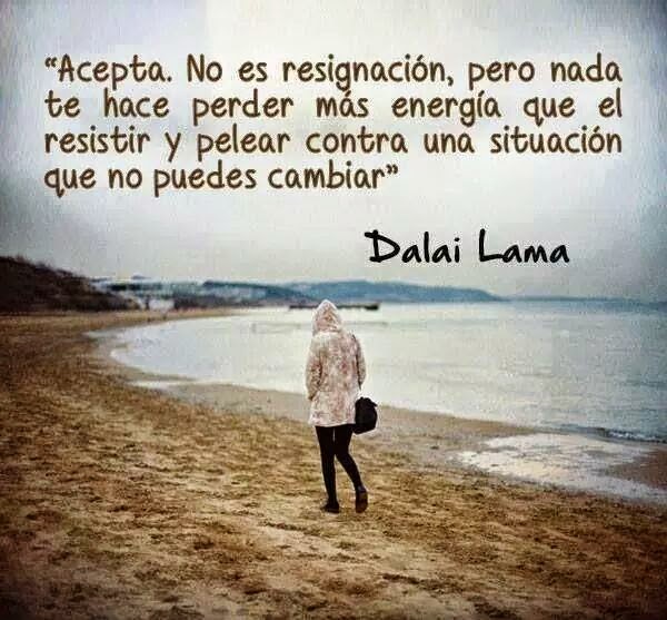 Aceptar no és una resignación...