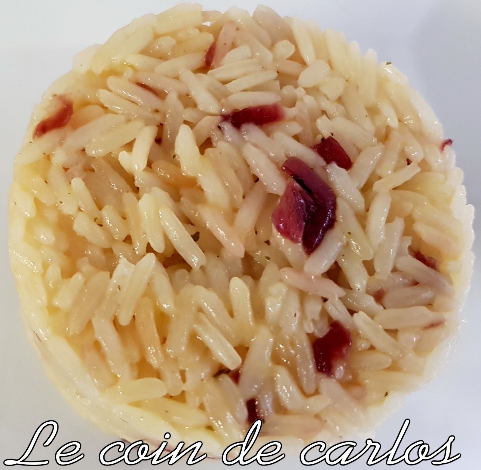 Le coin de Carlos: Riz pilaf à l'oignon rouge