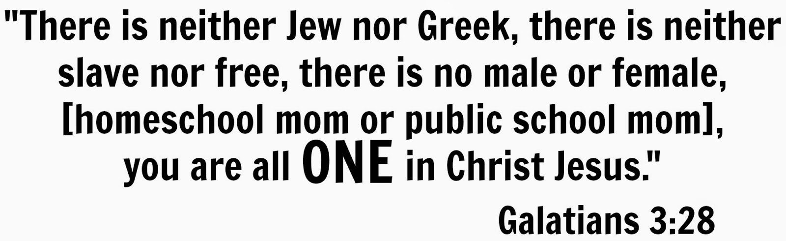 A Million Things: Galatians 3:28 and the Elephant in the Classroom.