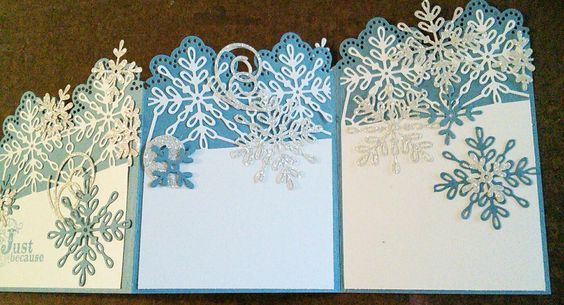 Mary Lee's Stamping: Snowflake Tri-fold