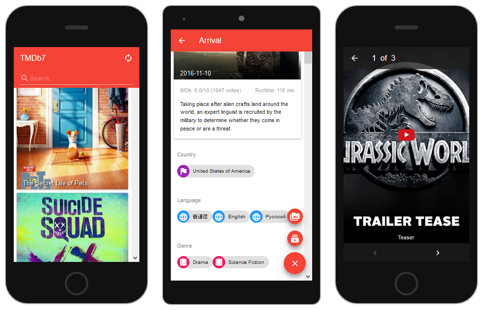 GitHub - bachors/TMDb7: A demo application built on top of Framework7.