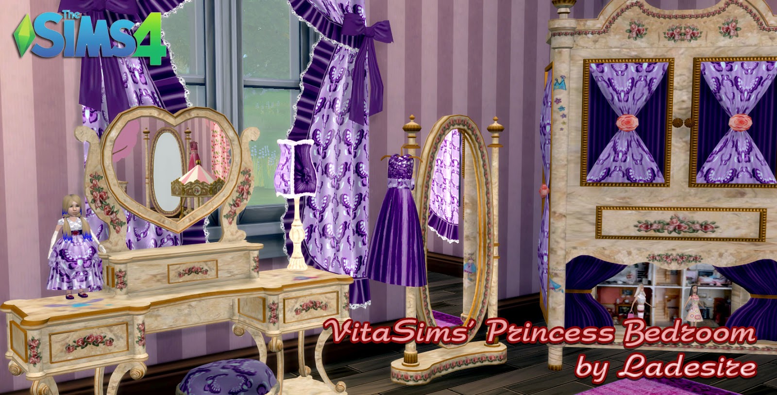 Ladesire's creative corner): TS4 - VitaSims’ Princess Bedroom by Ladesire