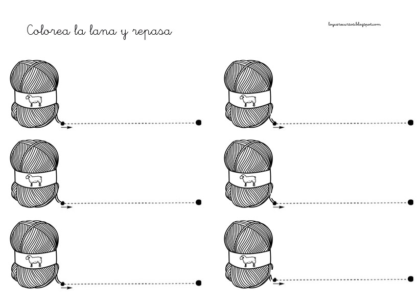 RECURSOS DE EDUCACIÓN INFANTIL: GRAFOMOTRICIDAD: TRAZO HORIZONTAL