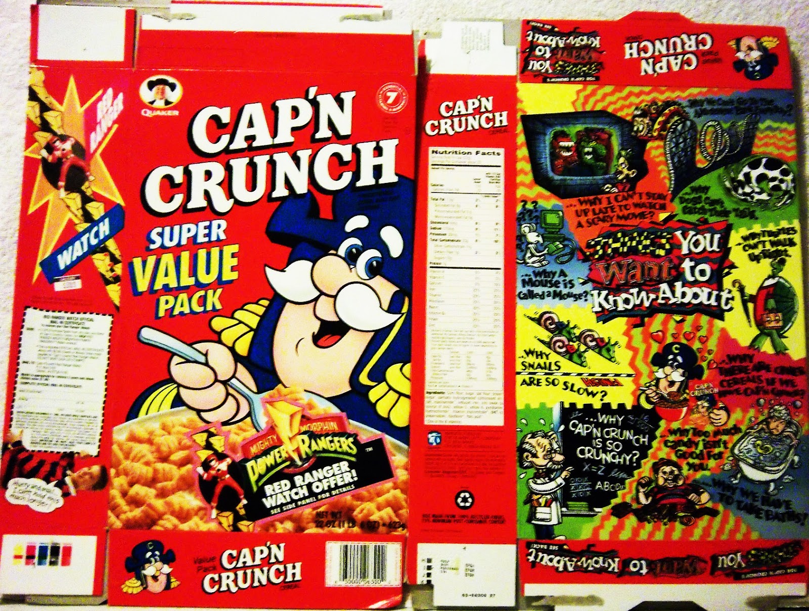 Cereal Box Price Guide Cereal Box Collecting by Pez Outlaw: Cap'n ...