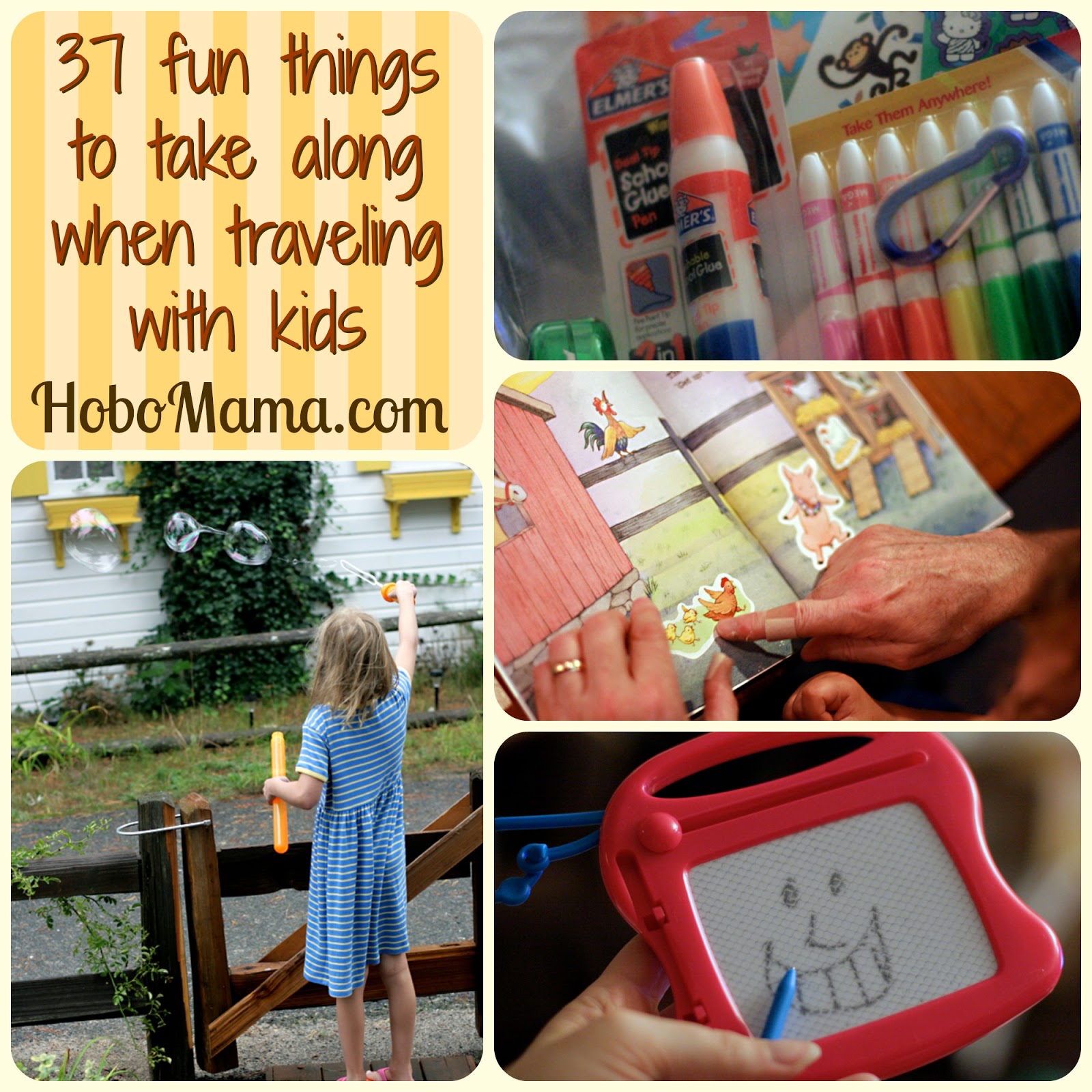 Hobo Mama: 37 fun things to take along when traveling with kids