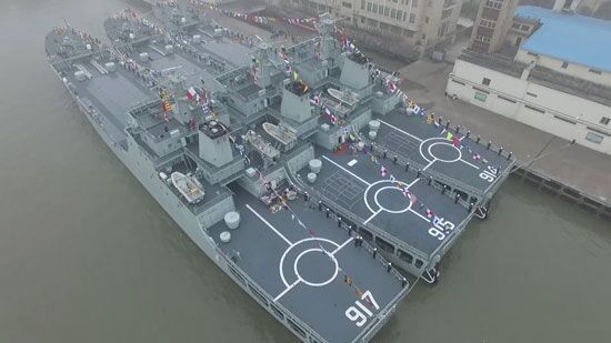 Asian Defence News: 3 new Chinese Navy PLA Type 072A-class landing ...