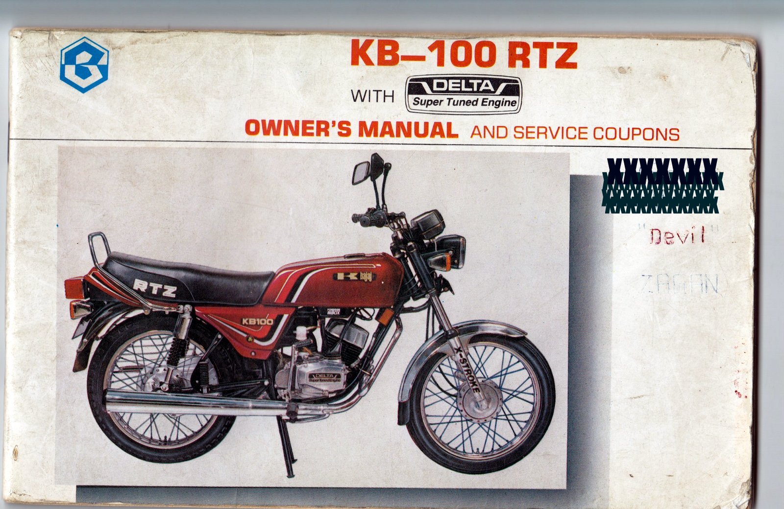 Osmaniac's Blog: The Kawasaki Bajaj KB100 RTZ Manual