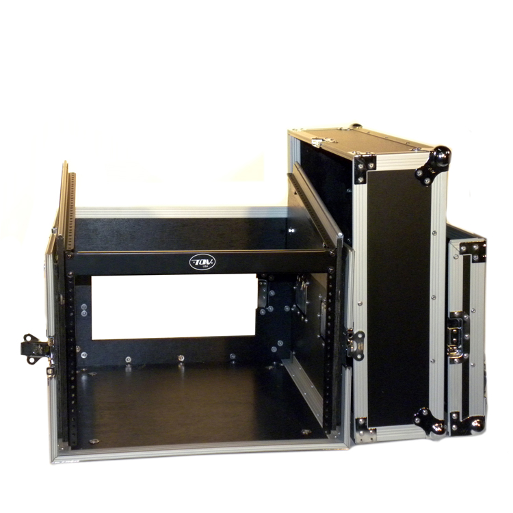 Pro X Cases: T-8MR 8 Space Amp Rack w/ 10-Space Slanted Top Combo Rack ...