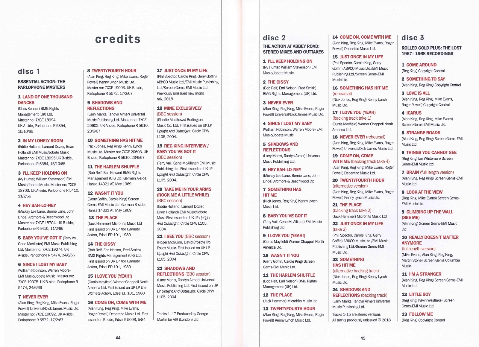 2018 Shadows And Reflections: The Complete Recordings 1964-1968 - The ...