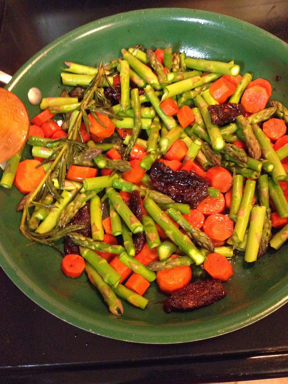 Feeding Ger Sasser: Vegetables with Rosemary
