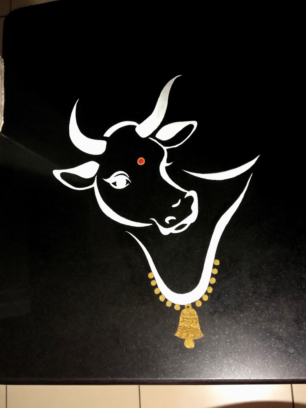 Rangoli / Kolams: 2018- Pongal- Cow