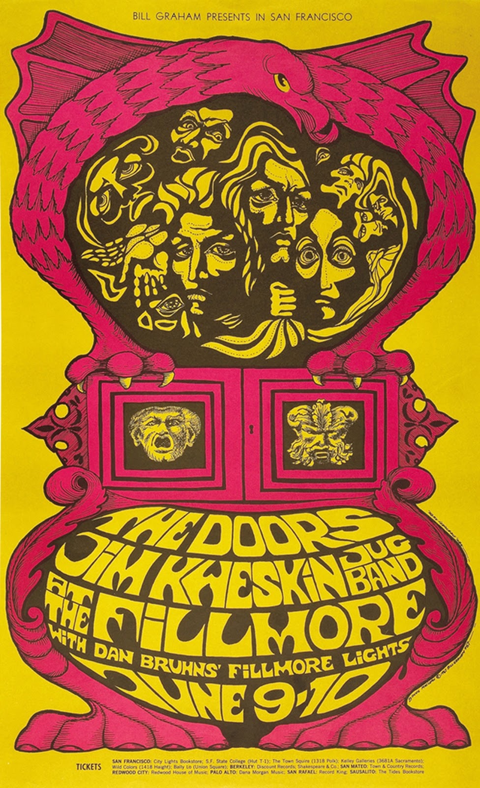 20 Classic Vintage Psychedelic Rock Posters from the 60s