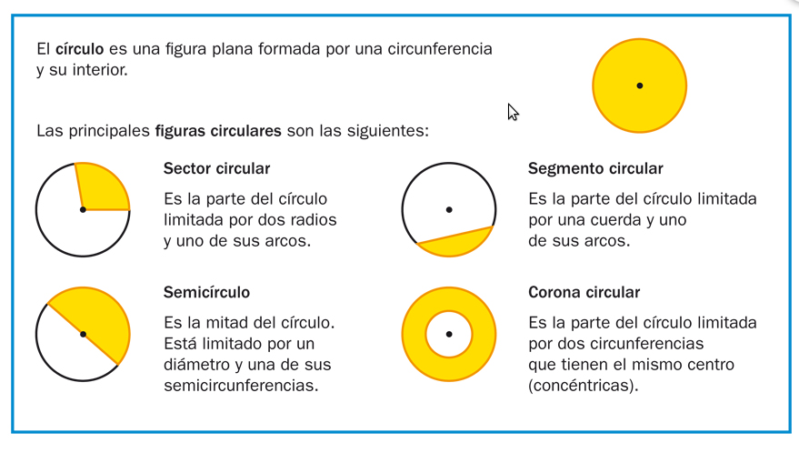 MATEMÁTICAS 6º : La circunferencia y el círculo