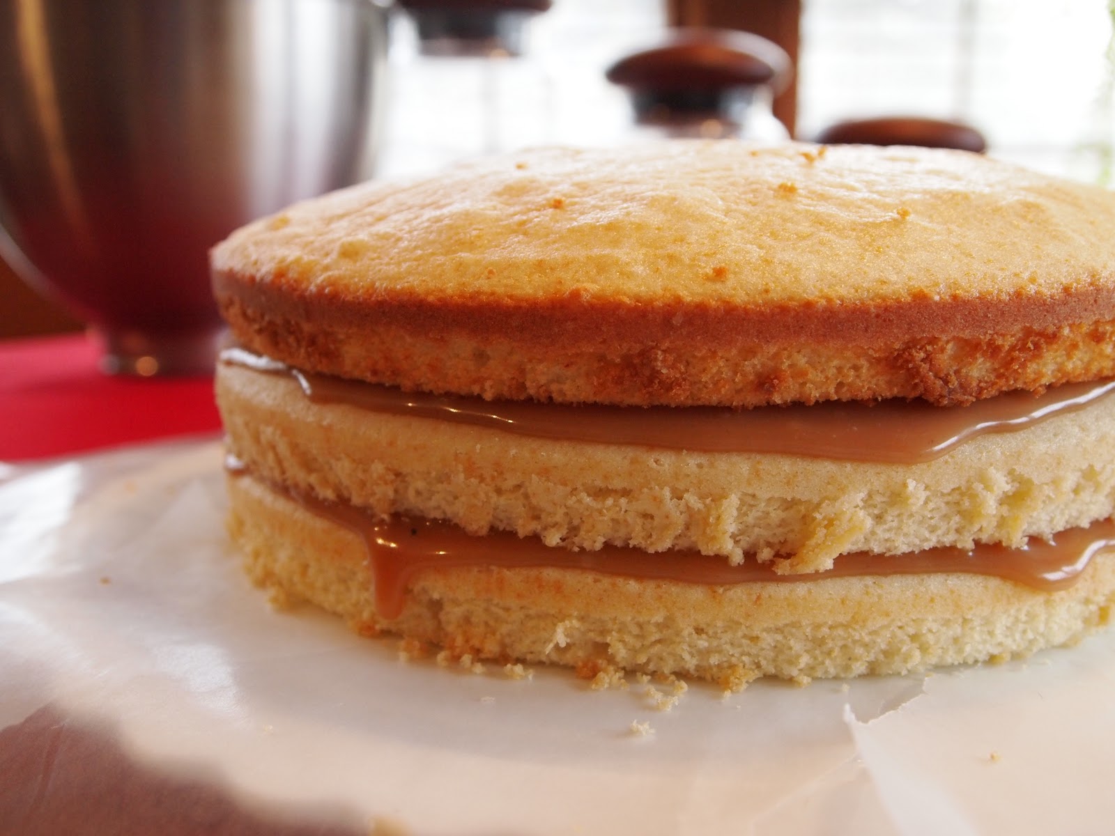 Bonnie Butter Cake with Toffee and French Silk Frosting | SarahCupcake