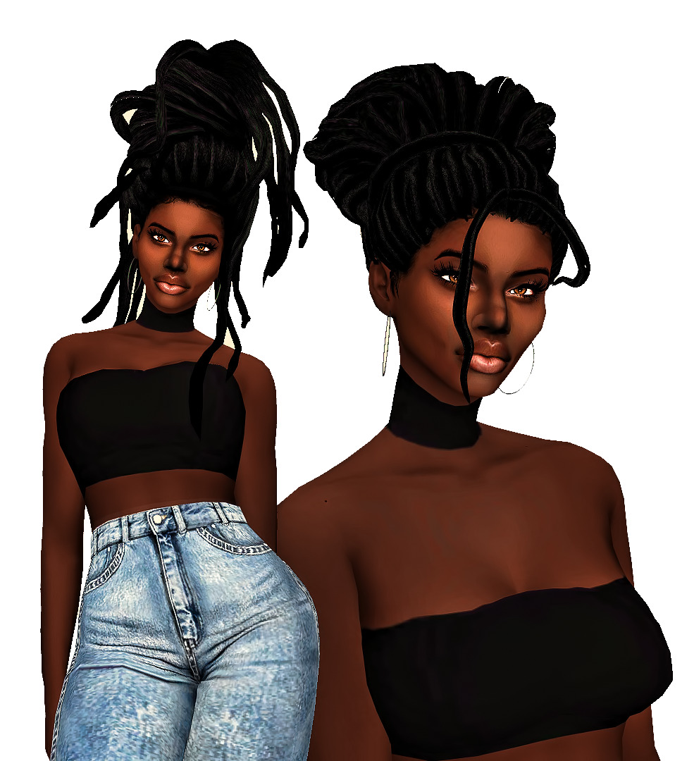 The sims 3 cc hair girls afro buns - famevsa
