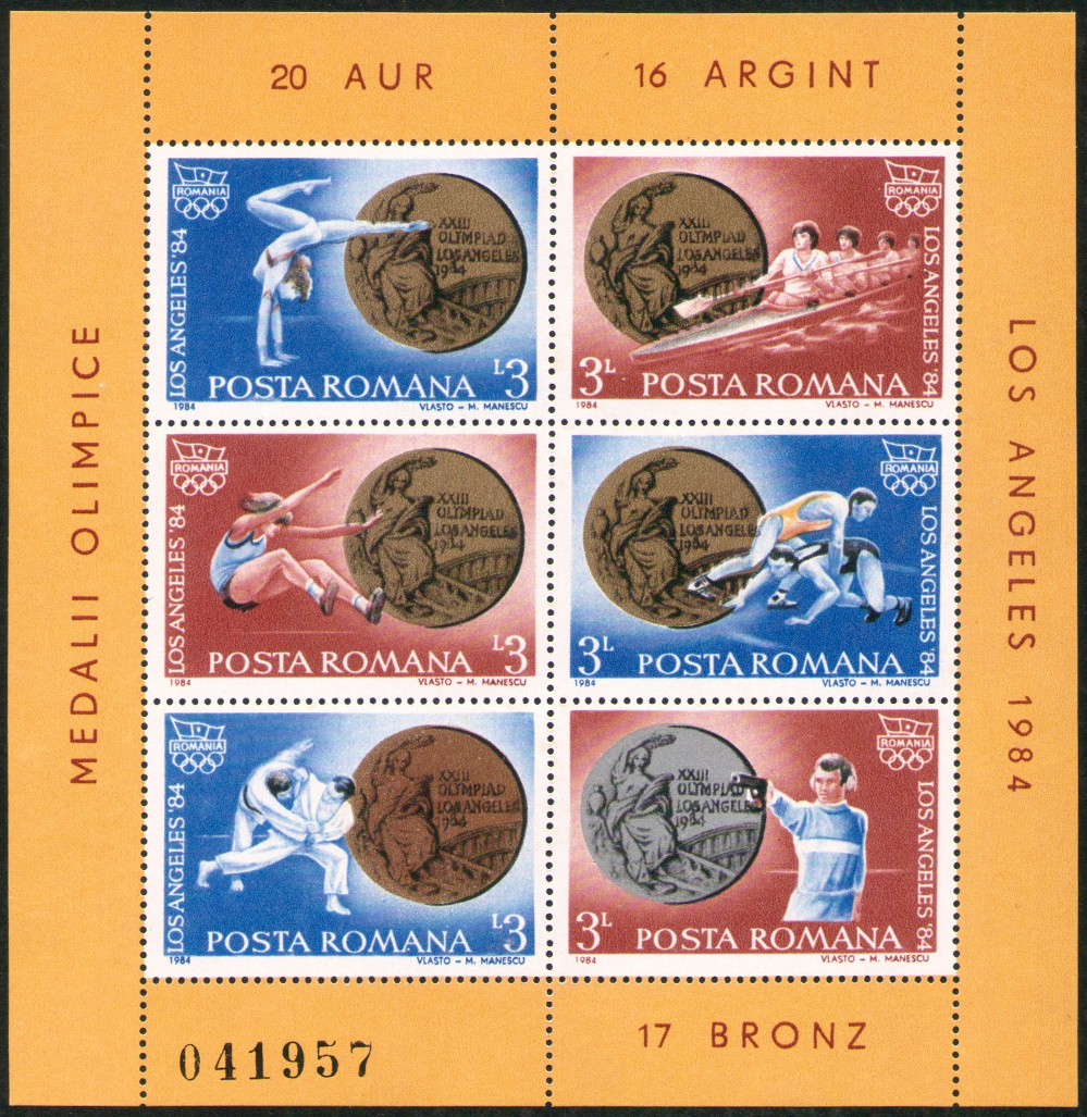 Timbre filatelice: Medalii Olimpice in timbrele filatelice