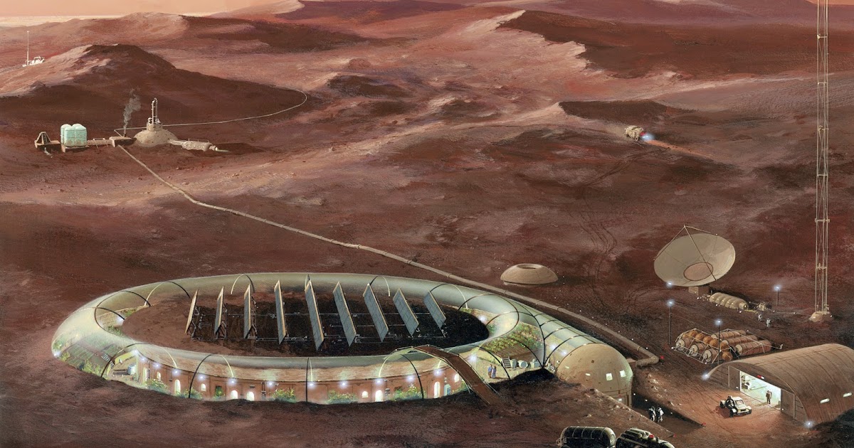 Mars colony by Manchu | human Mars