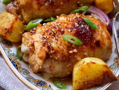 Baked Garlic Chicken and Potatoes